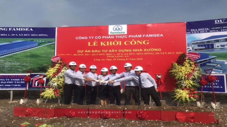 Lễ khởi công nhà xưởng Famisea - Giai đoạn 1 - Vietnam Construction