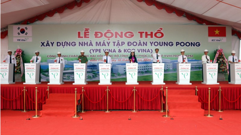 Động thổ xây dựng 2 nhà máy của Tập đoàn Young Poong