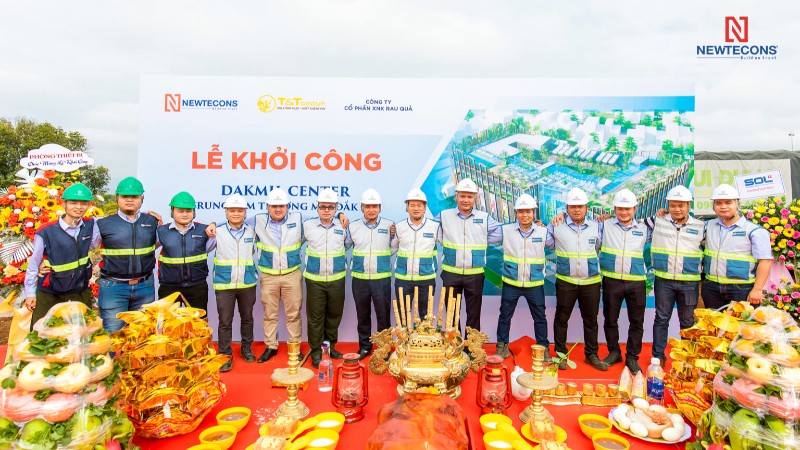 Newteccons khởi công dự án trung tâm thương mại Đắk mil - Dakmil Center ...