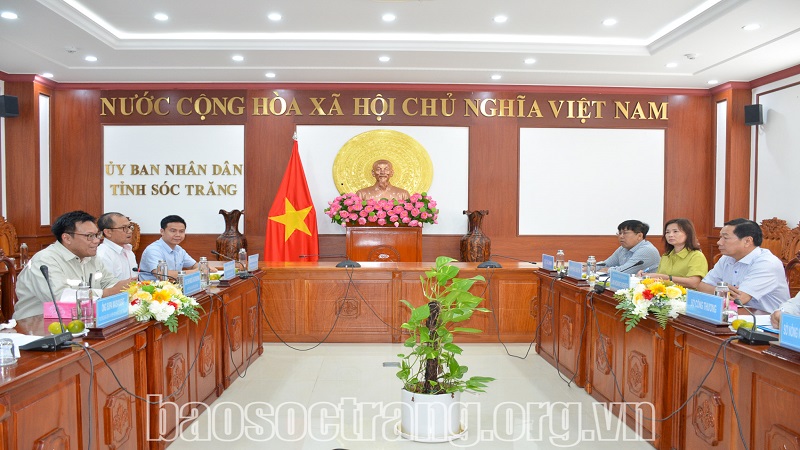 Lãnh đạo UBND tỉnh Sóc Trăng làm việc với Công ty Cổ phần Super Wind ...
